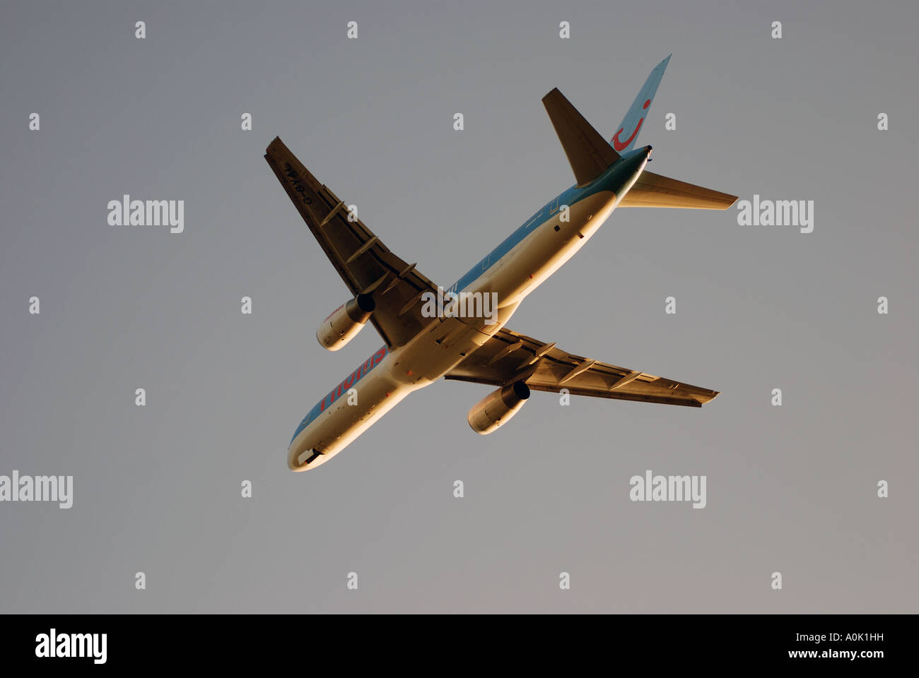 Thomson Boeing 757 aircraft taking off at Birmingham International ...