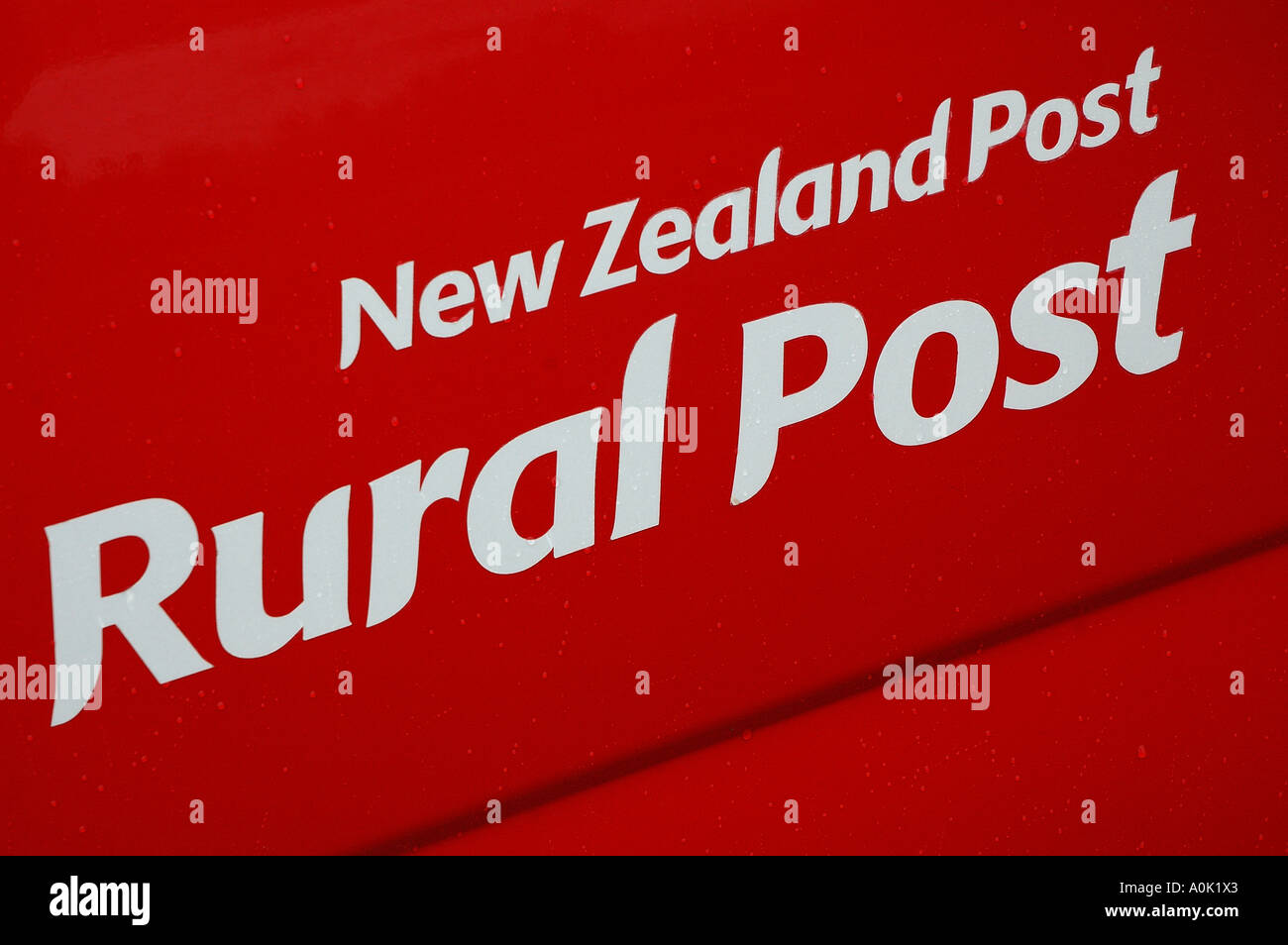 Rural Post sign in New Zealand's South Island Stock Photo - Alamy