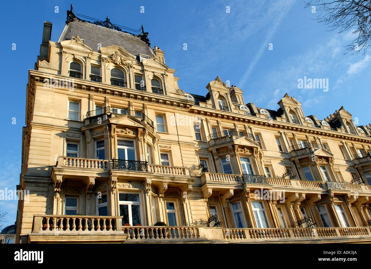 Regency Houses Cambridge Terrace Regents Park London NW1 England Stock ...