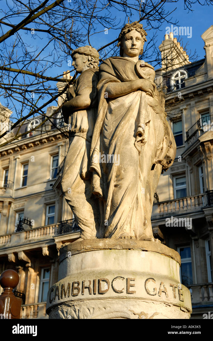 Statue Cambridge Gate Regents Park London NW1 England Stock Photo - Alamy
