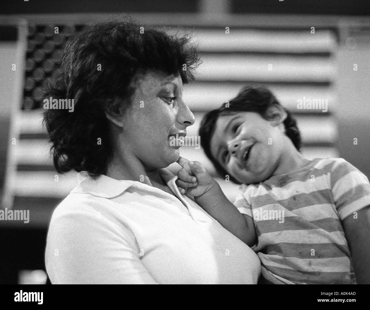 Detroit Michigan Daisy Funes and her son Fidel refugees from El ...