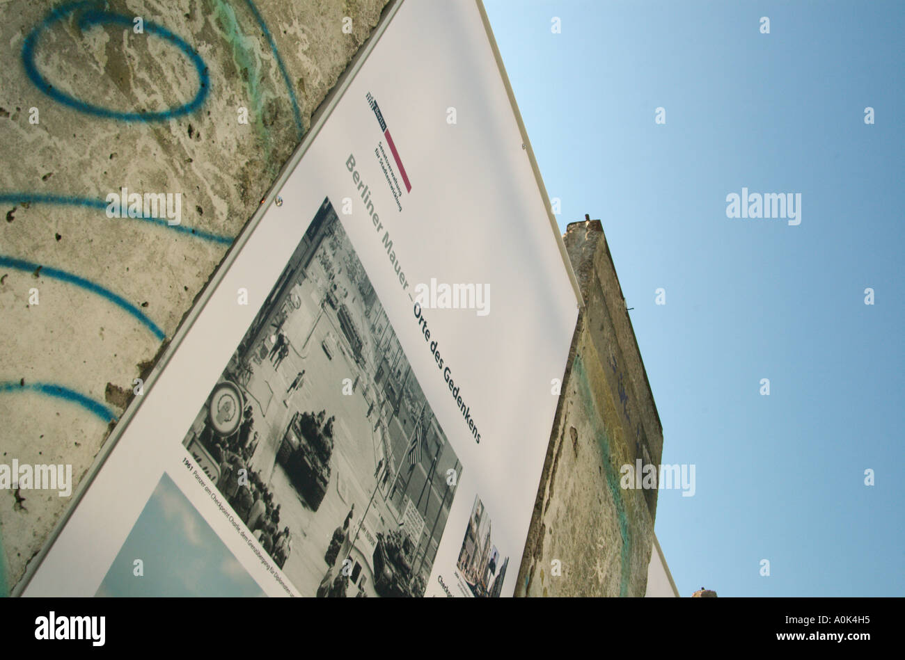 Some sections of the original Berlin Wall are exhibited at the ...
