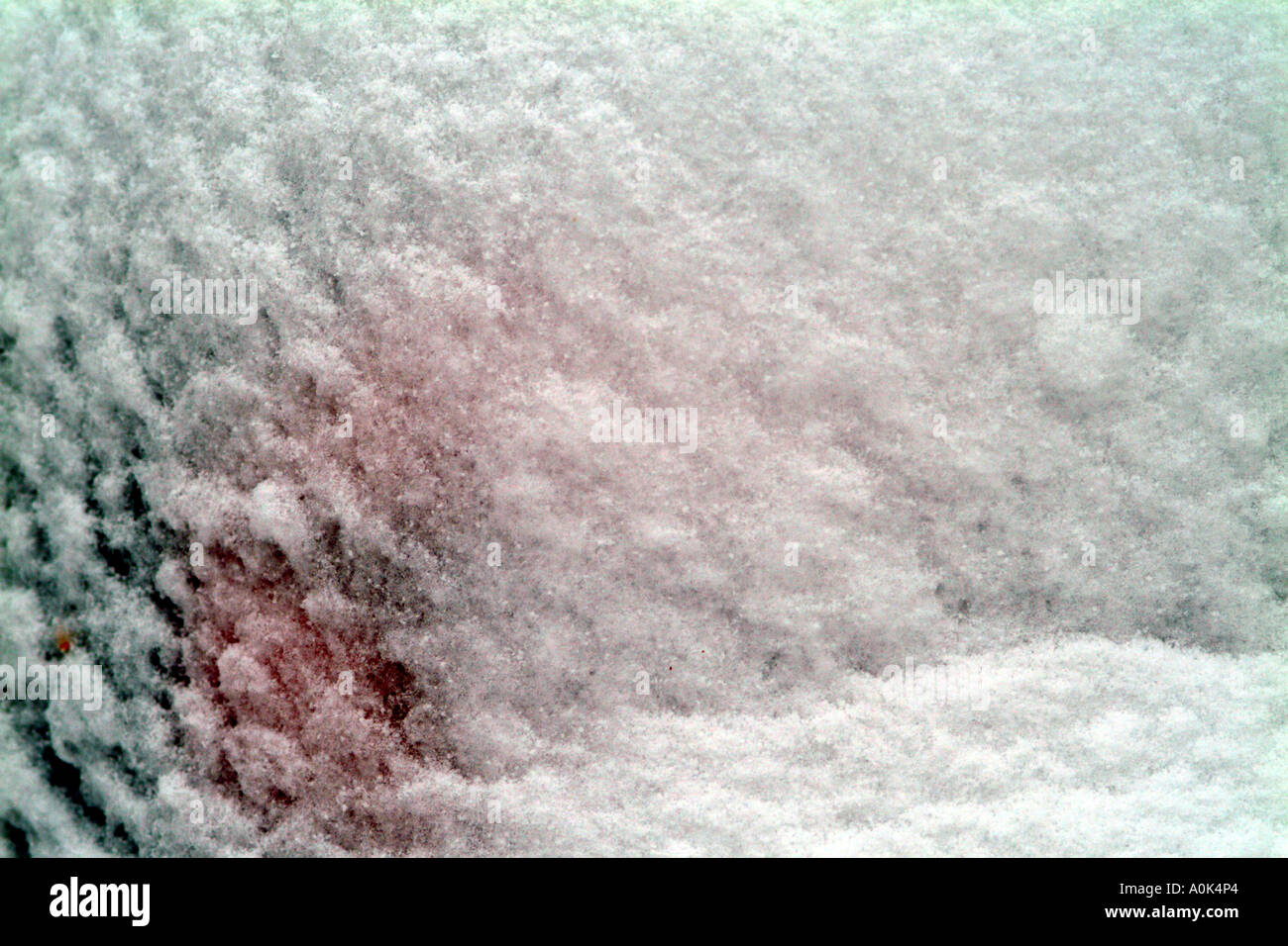 abstract snow winter wintry cold white horizontal colour color car red ...