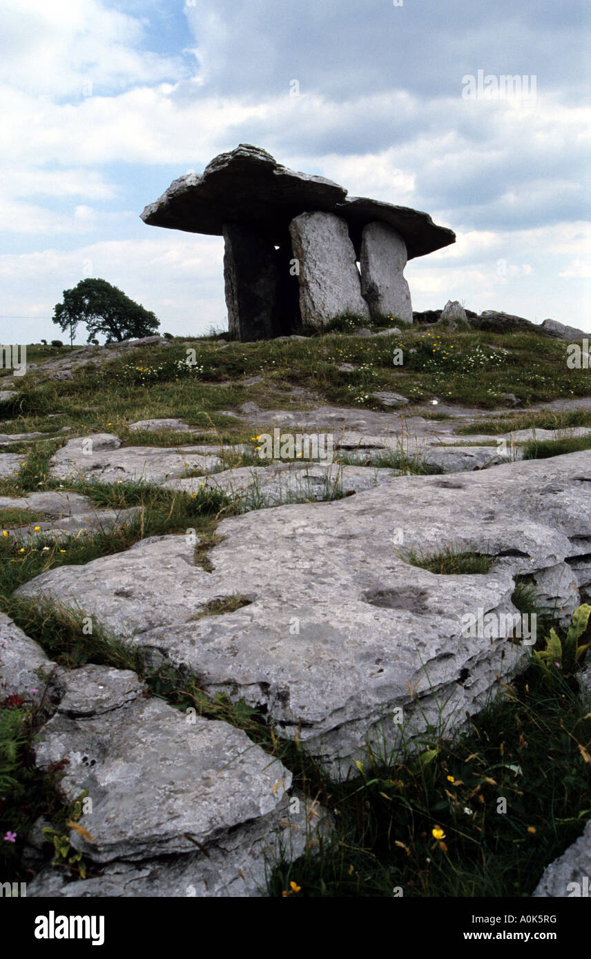 Dolmen mark a prehistoric burial site on the west coast of Ireland ...