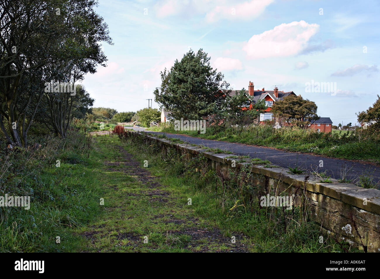 Disused railway and platform, North Yorkshire Stock Photo - Alamy