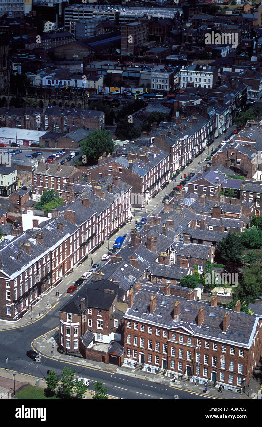 Aerial view of Rodney Street part of Liverpools unique Georgian ...
