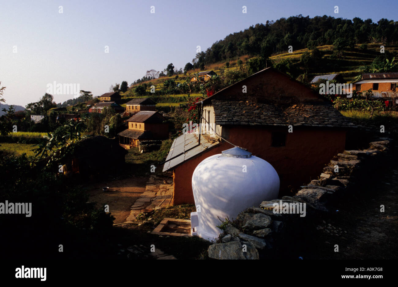 Traditional Nepali Village house Stock Photo - Alamy