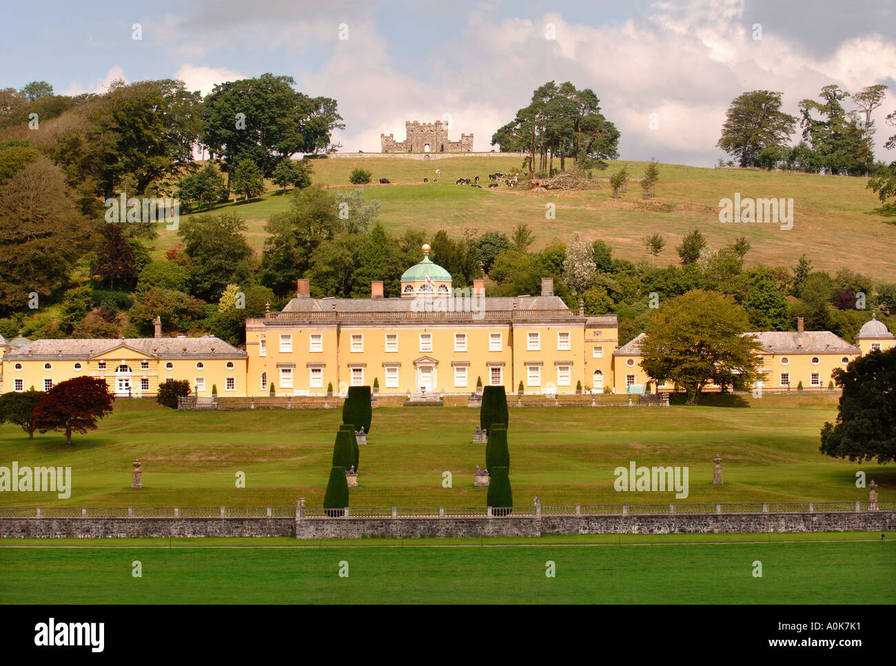 CASTLE HILL HOUSE AND GARDENS DEVON UK Stock Photo - Alamy