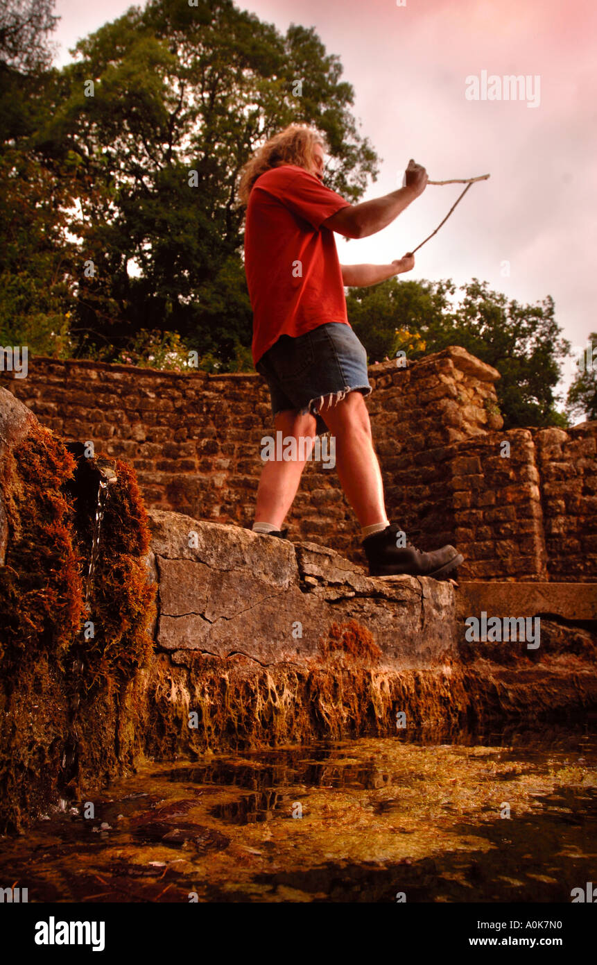 Water diviner stick hi-res stock photography and images - Alamy