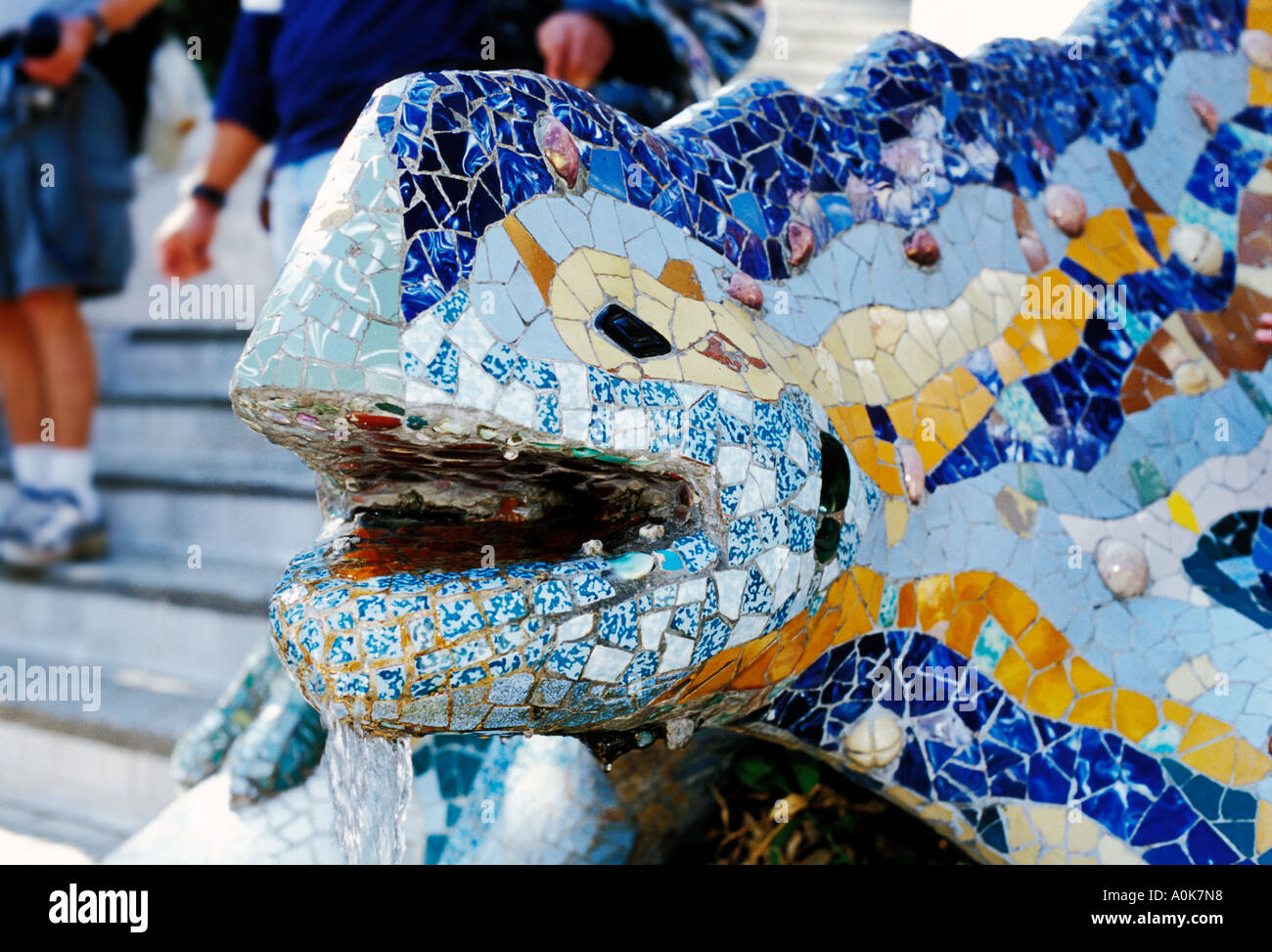 Gaudi Lizard Parc Guell Barcelona Spain Stock Photo - Alamy