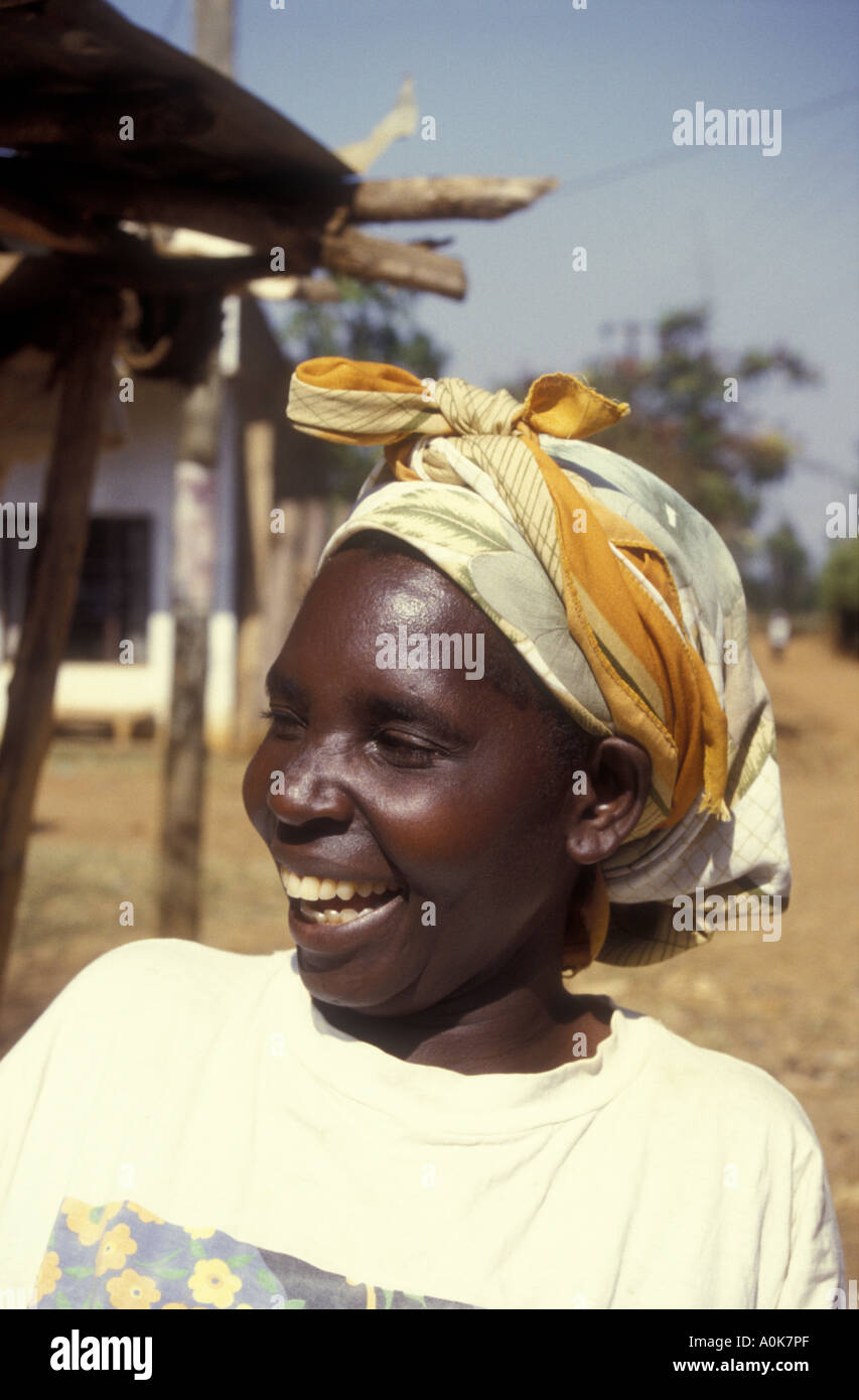 Happy Meru woman Mwea Meru District Kenya East Africa Stock Photo - Alamy