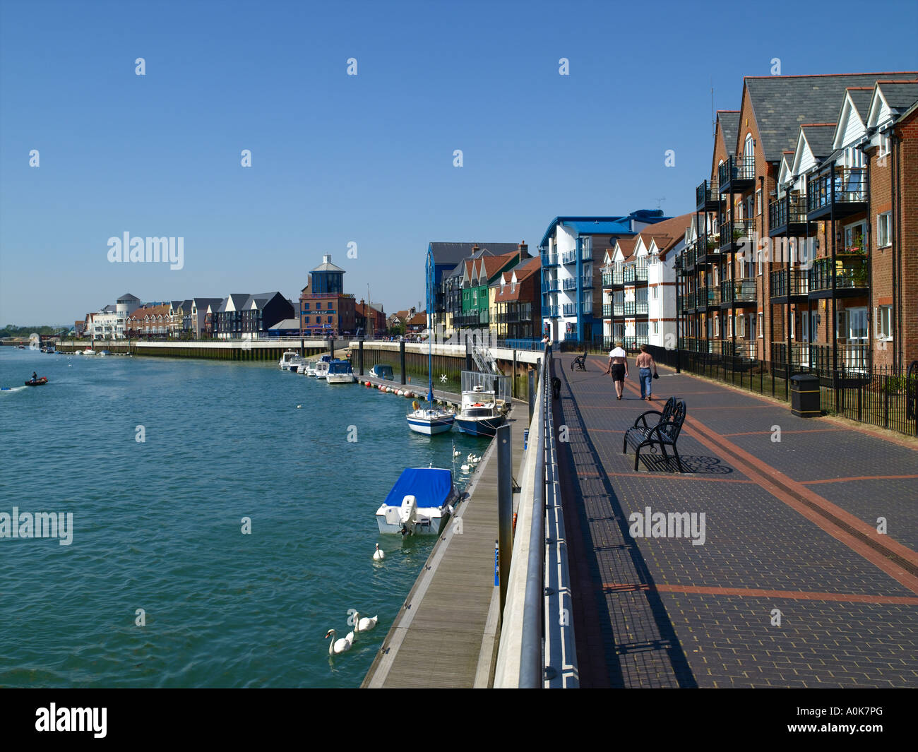 Littlehampton, Harbour Walk Stock Photo - Alamy