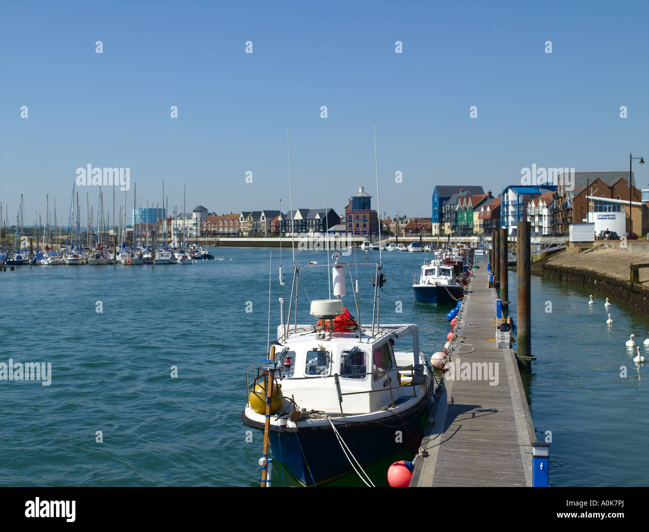 Littlehampton, Harbour Walk Stock Photo - Alamy