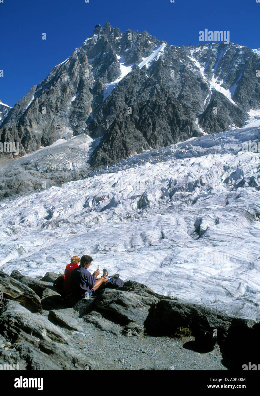 Les Bossons Glacier, Mont Blanc Massif Stock Photo - Alamy
