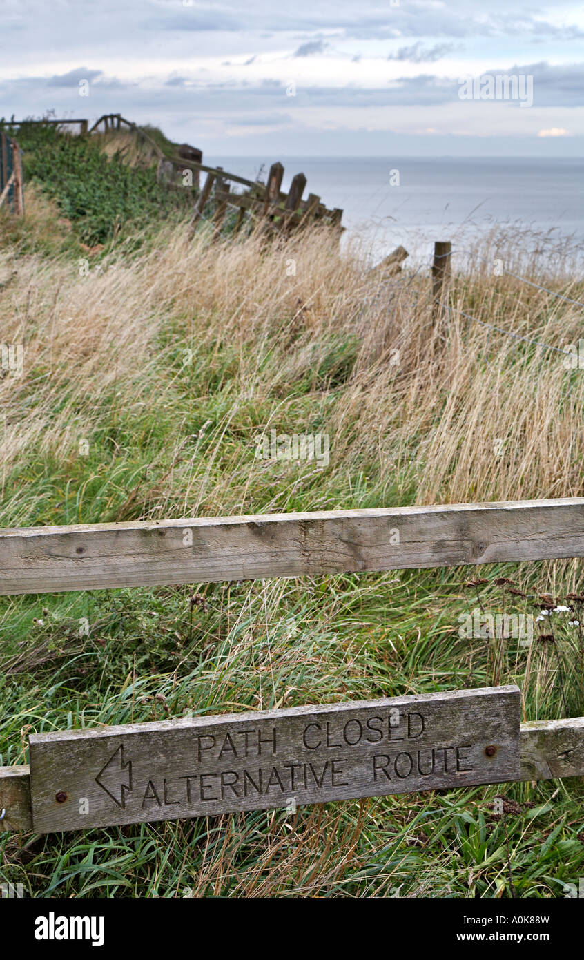 Coastal erosion yorkshire sign hi-res stock photography and images - Alamy