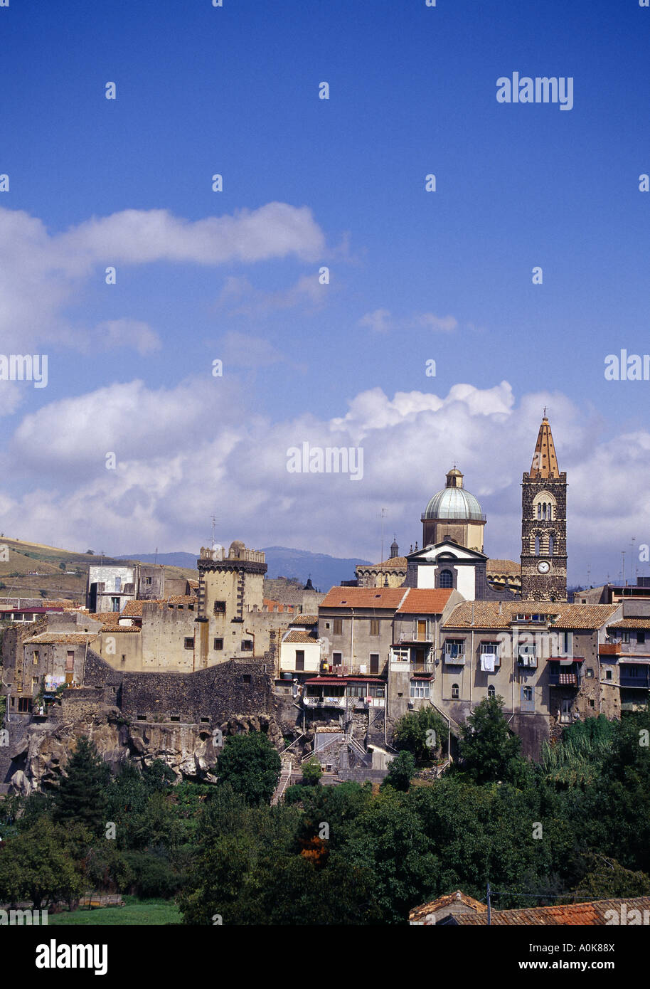 Randazzo, Daytime View Stock Photo - Alamy