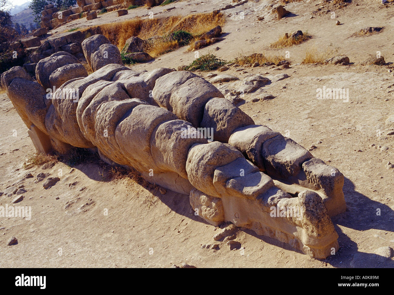 Valley Of Temples,Pillar Carved Human Form Stock Photo - Alamy