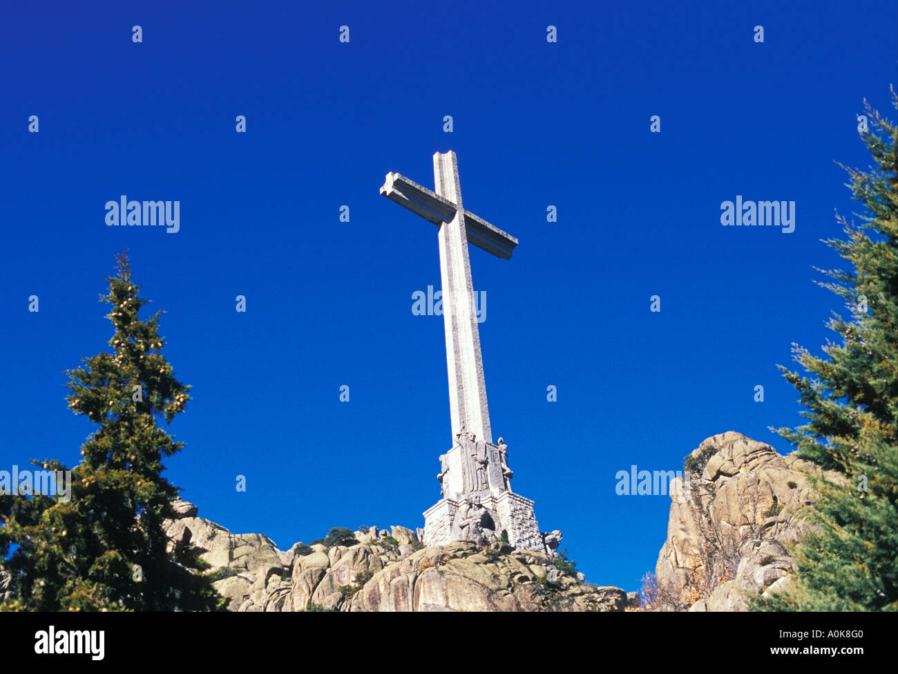 Franco Cross El Valle De Los Caídos Valley of the Fallen Madrid Spain ...