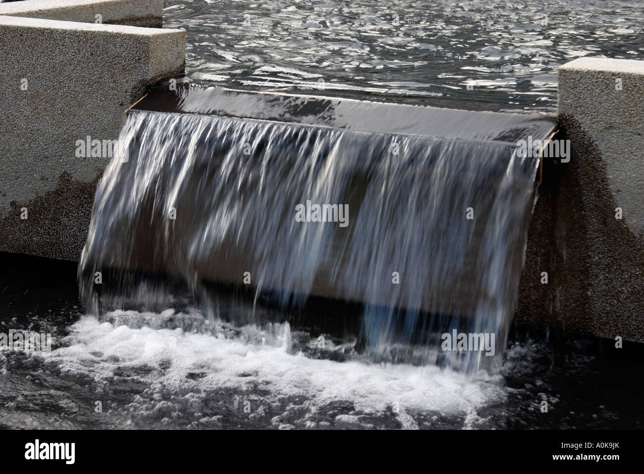artificial mini waterfall Stock Photo - Alamy