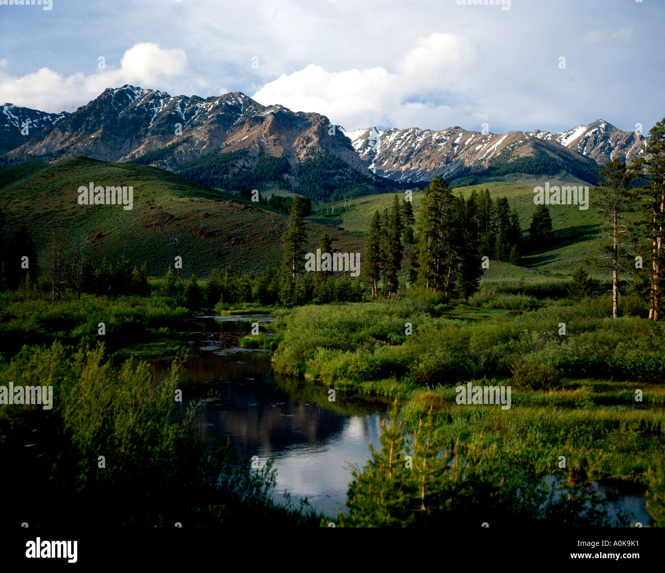 Boulder Mountains in the Sawtooth National Recreation Area of Idaho ...