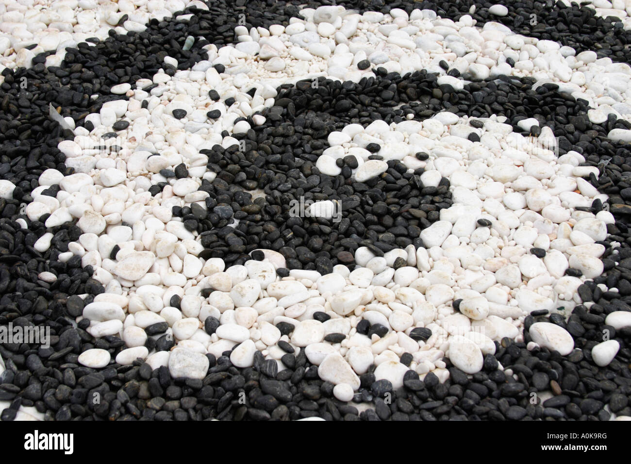 spiral pattern made from stones Stock Photo - Alamy