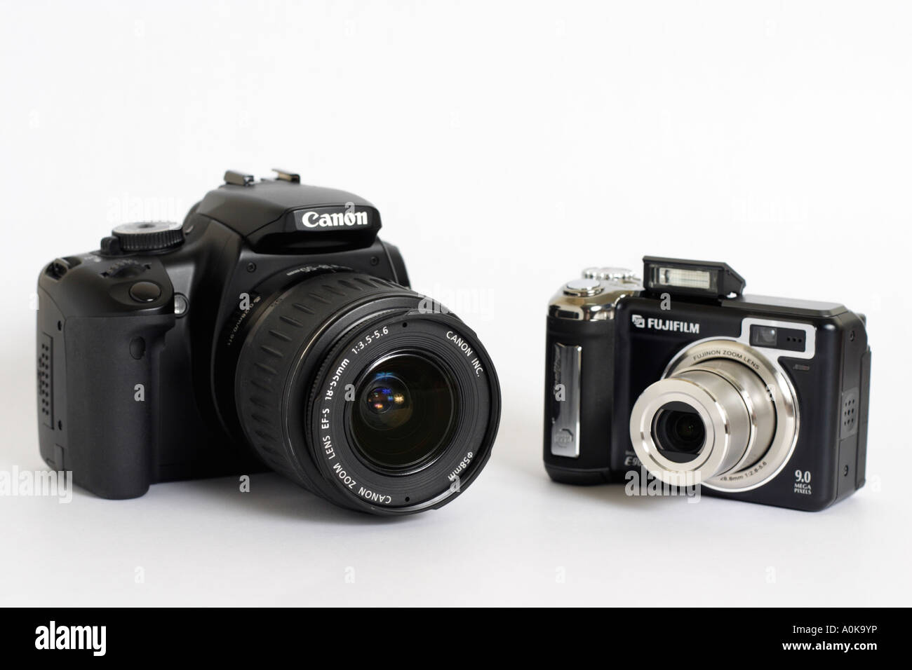 digital SLR and compact digital camera Stock Photo - Alamy