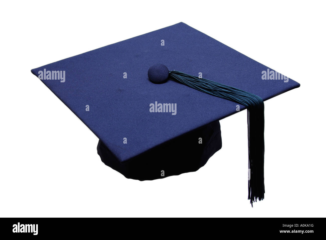 isolated mortar board or graduation cap on white background Stock Photo ...