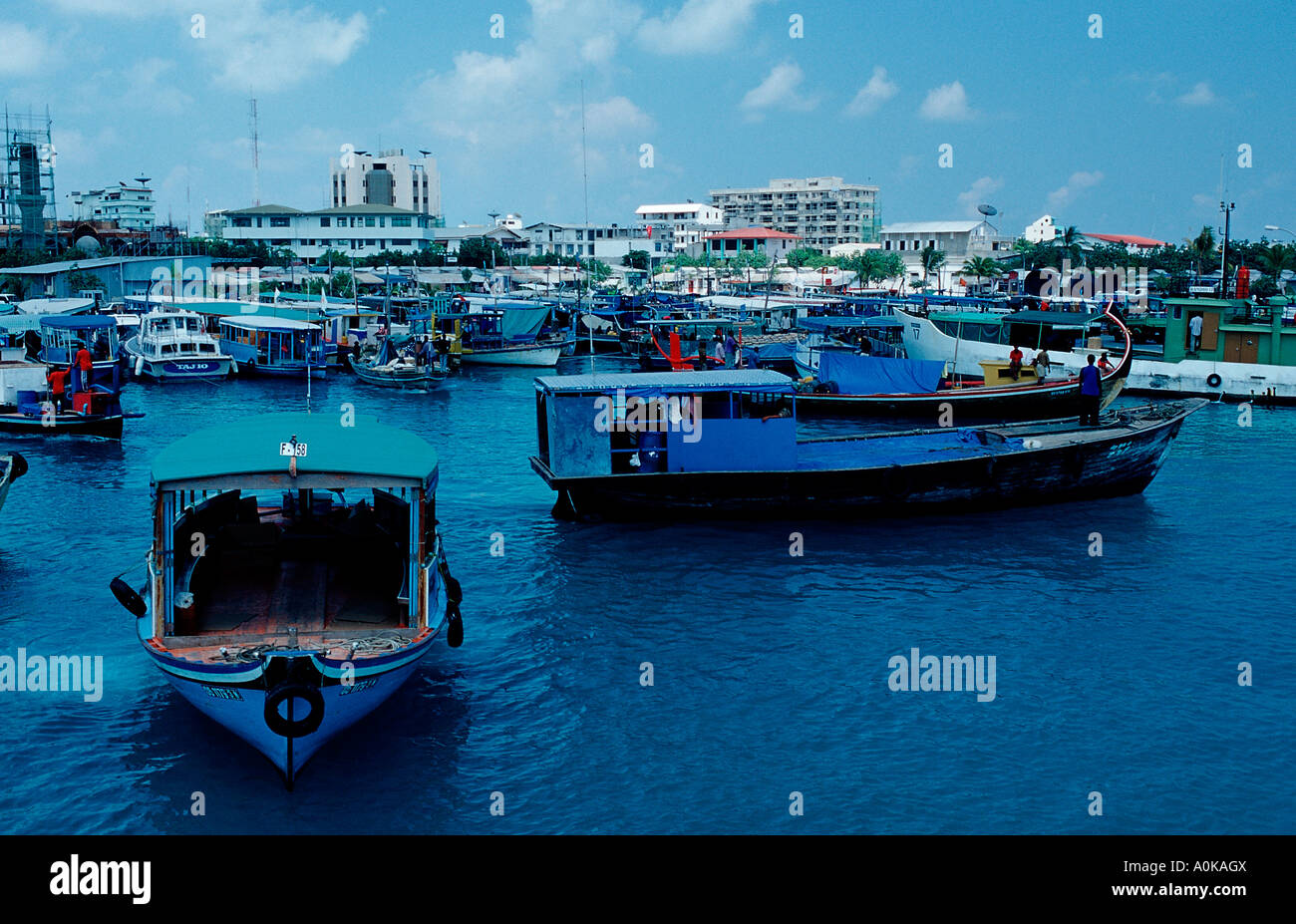 Harbour of Male Capitol of Maldives Indian Ocean Maldives Island Stock ...