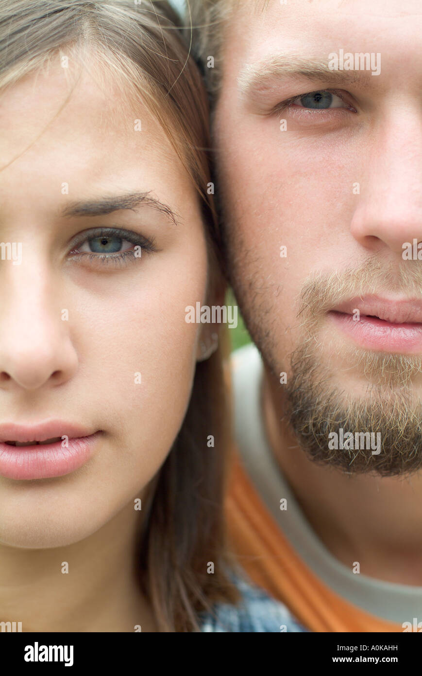 young couple cheek to cheek Stock Photo - Alamy