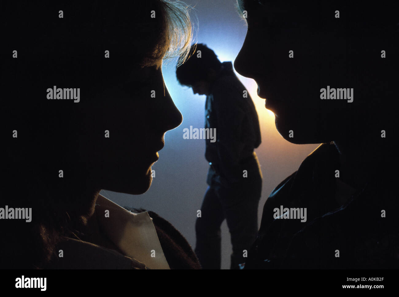 Teenage love triangle sad hi-res stock photography and images - Alamy