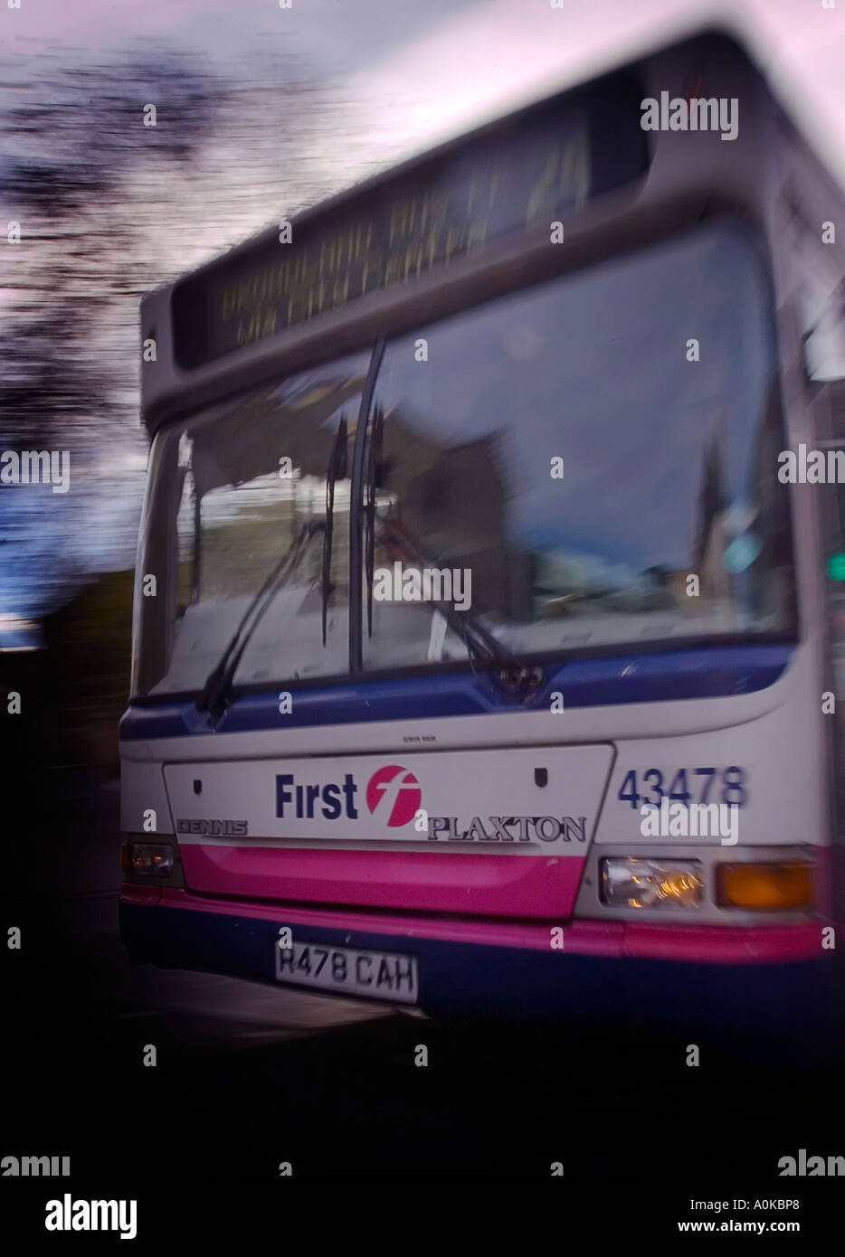 Front of Bus Stock Photo - Alamy