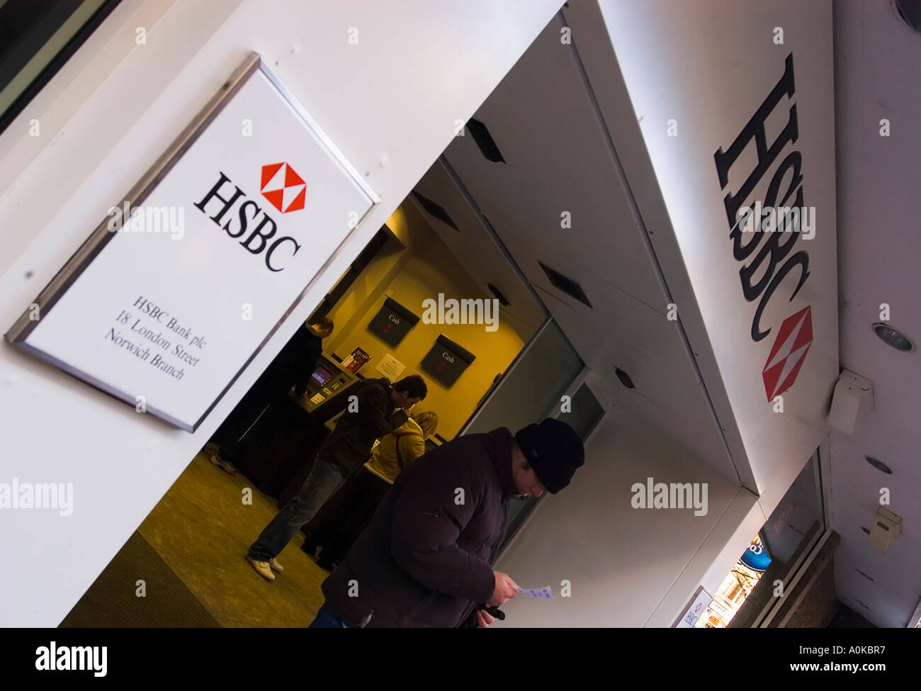 Front entrance of HSBC bank Stock Photo - Alamy