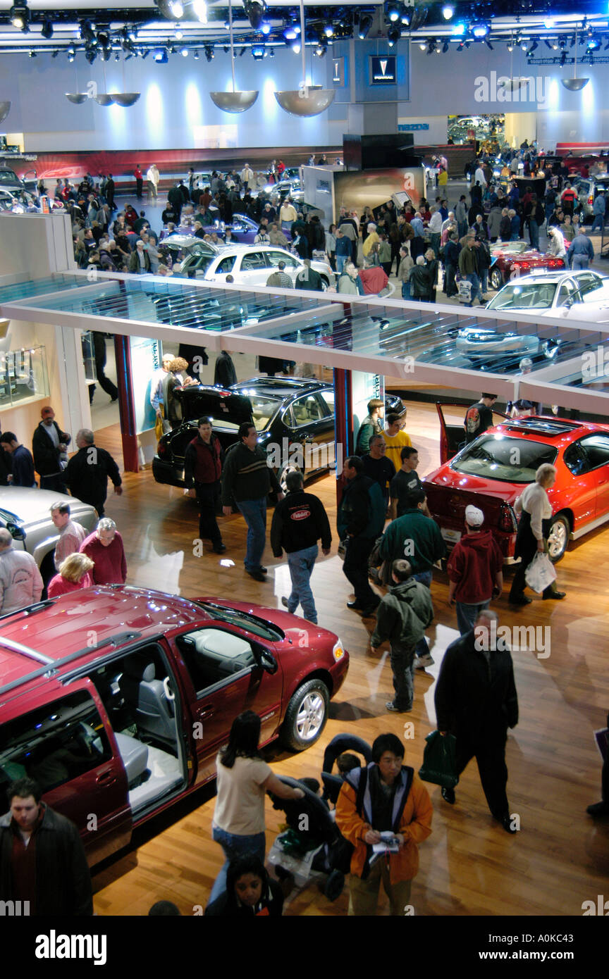 International Automobile Show at Cobo Hall Detroit Michigan Stock Photo ...