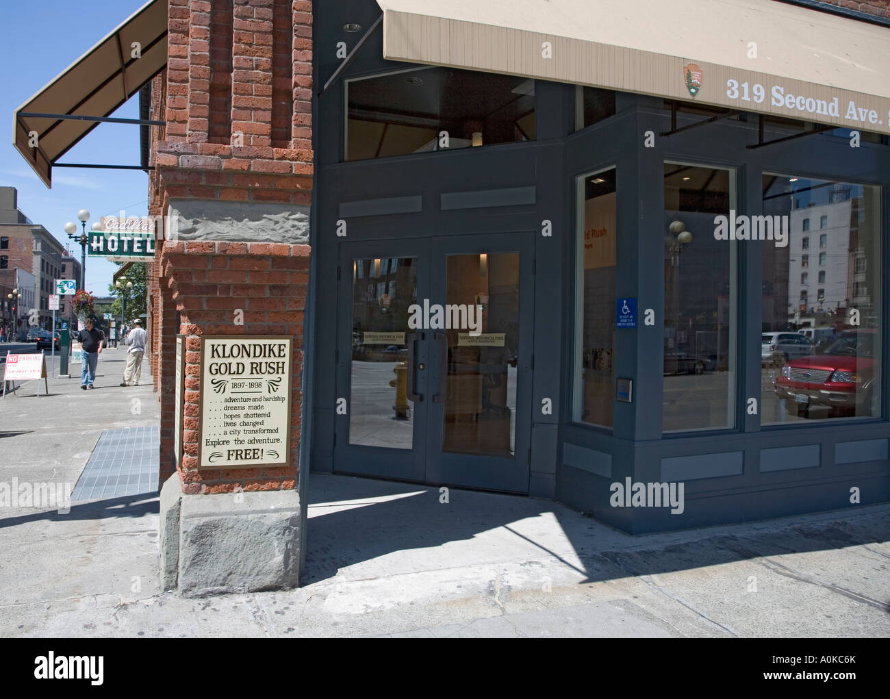 Entrance to Klondike Gold Rush Park Seattle USA Stock Photo - Alamy