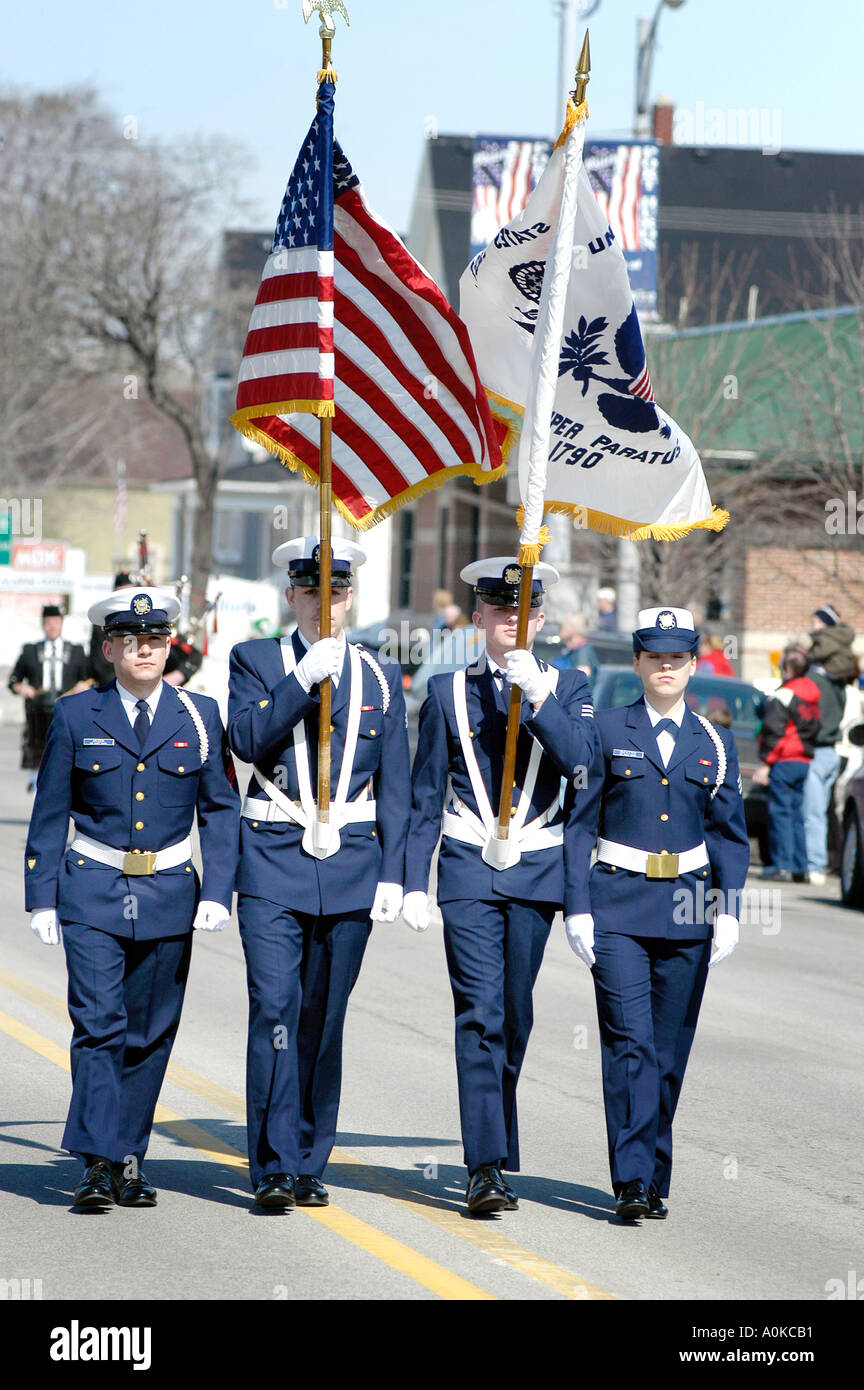 United States Air Force Honor Guard Marches in Parade Stock Photo - Alamy