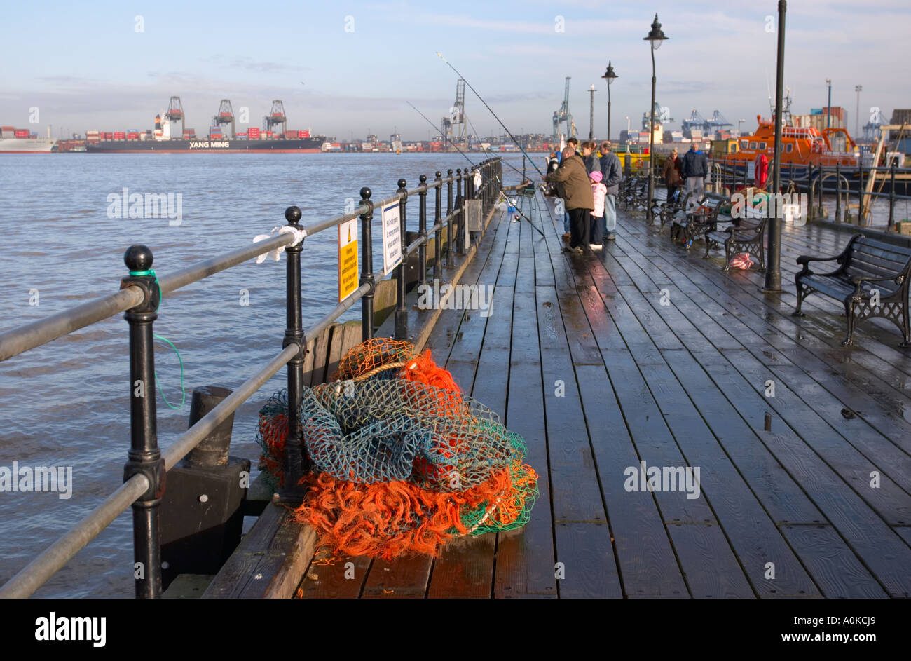Harwich Pier Essex England Stock Photo - Alamy