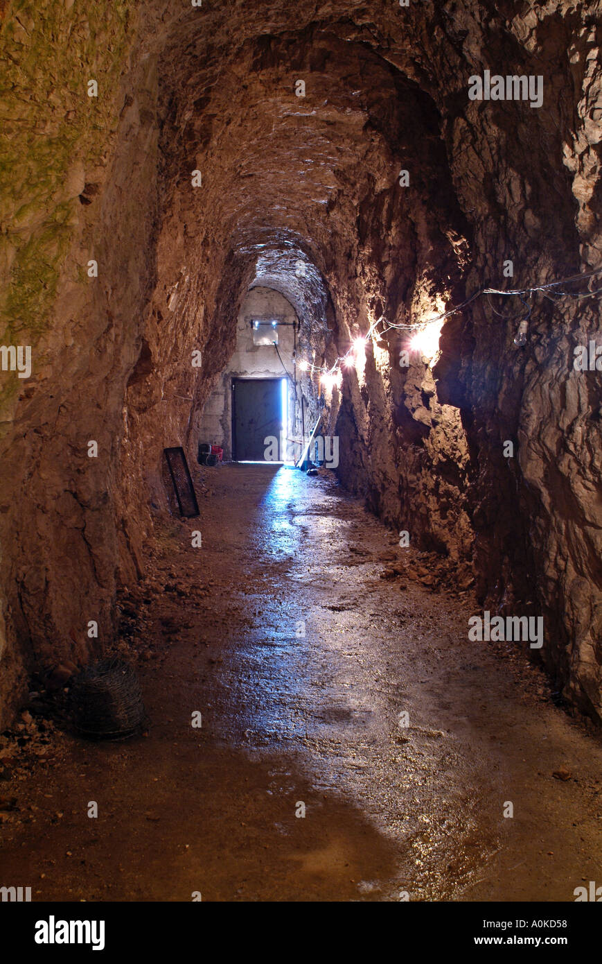 The Door to the Outside of a Secret Tunnel System Built Inside the ...