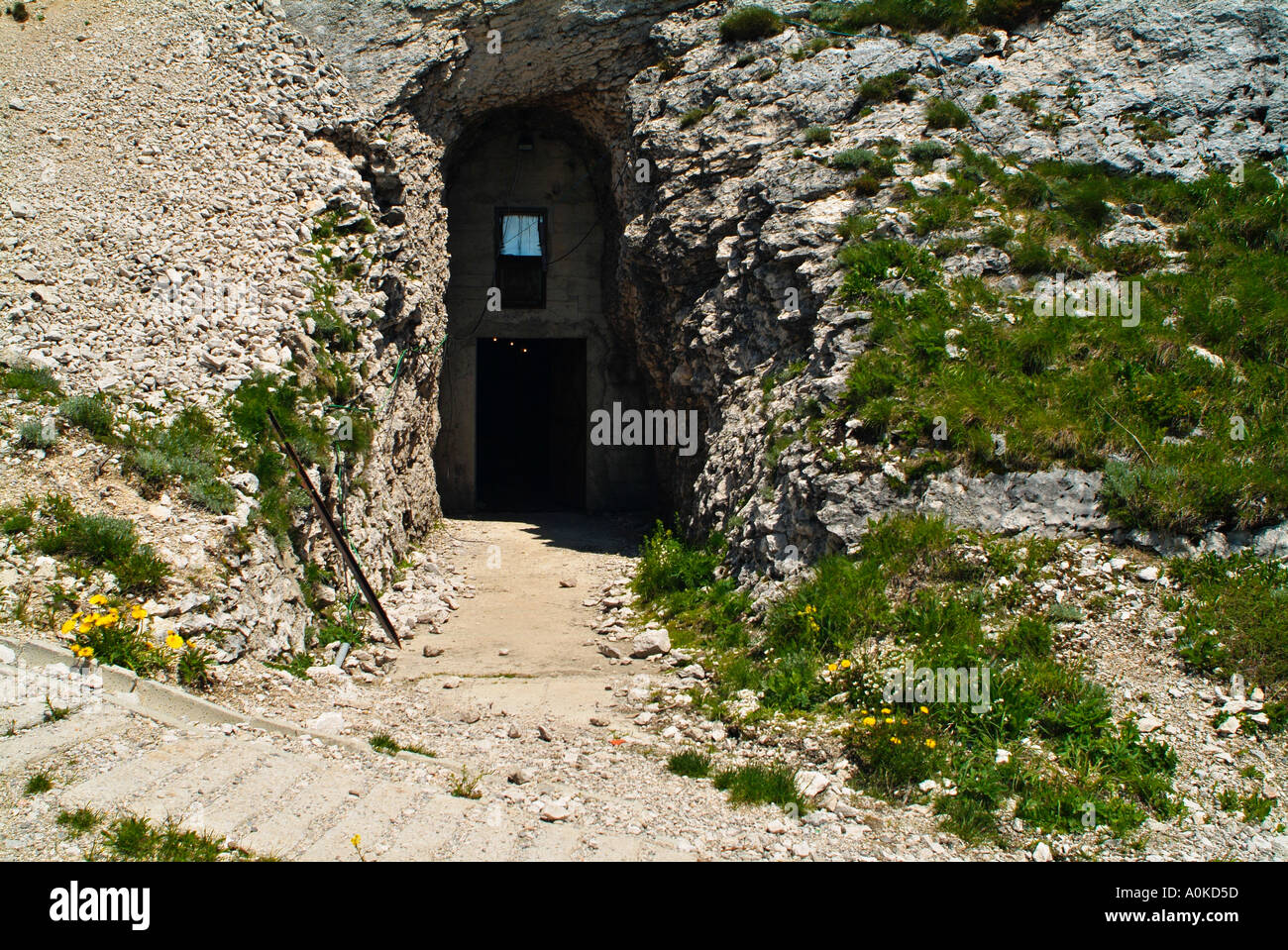 Entrance to a Secret Tunnel System Built Inside the Pljesevica Mountain ...