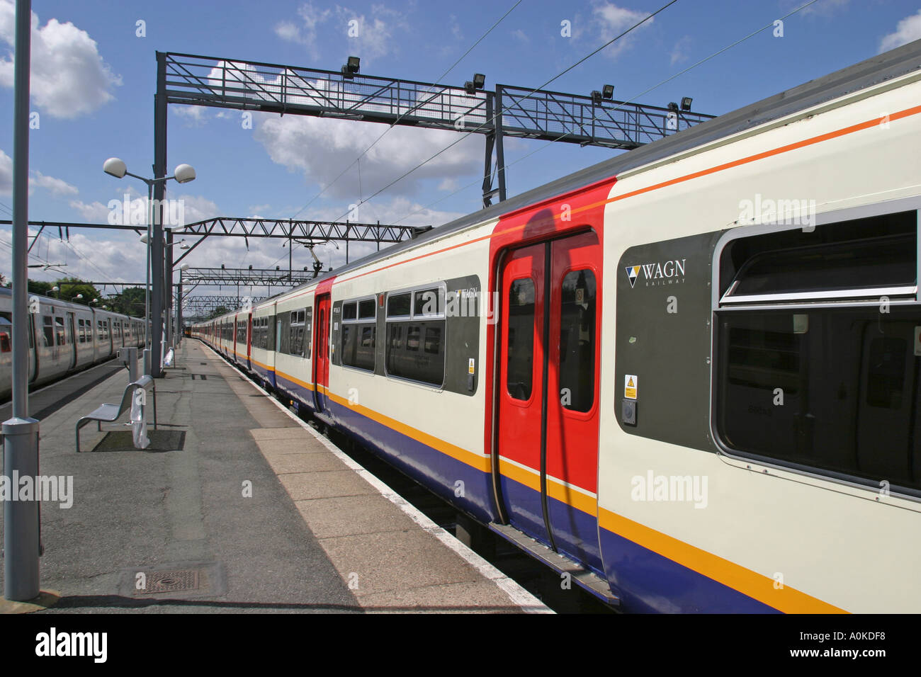 WAGN Train at platform London UK Stock Photo - Alamy