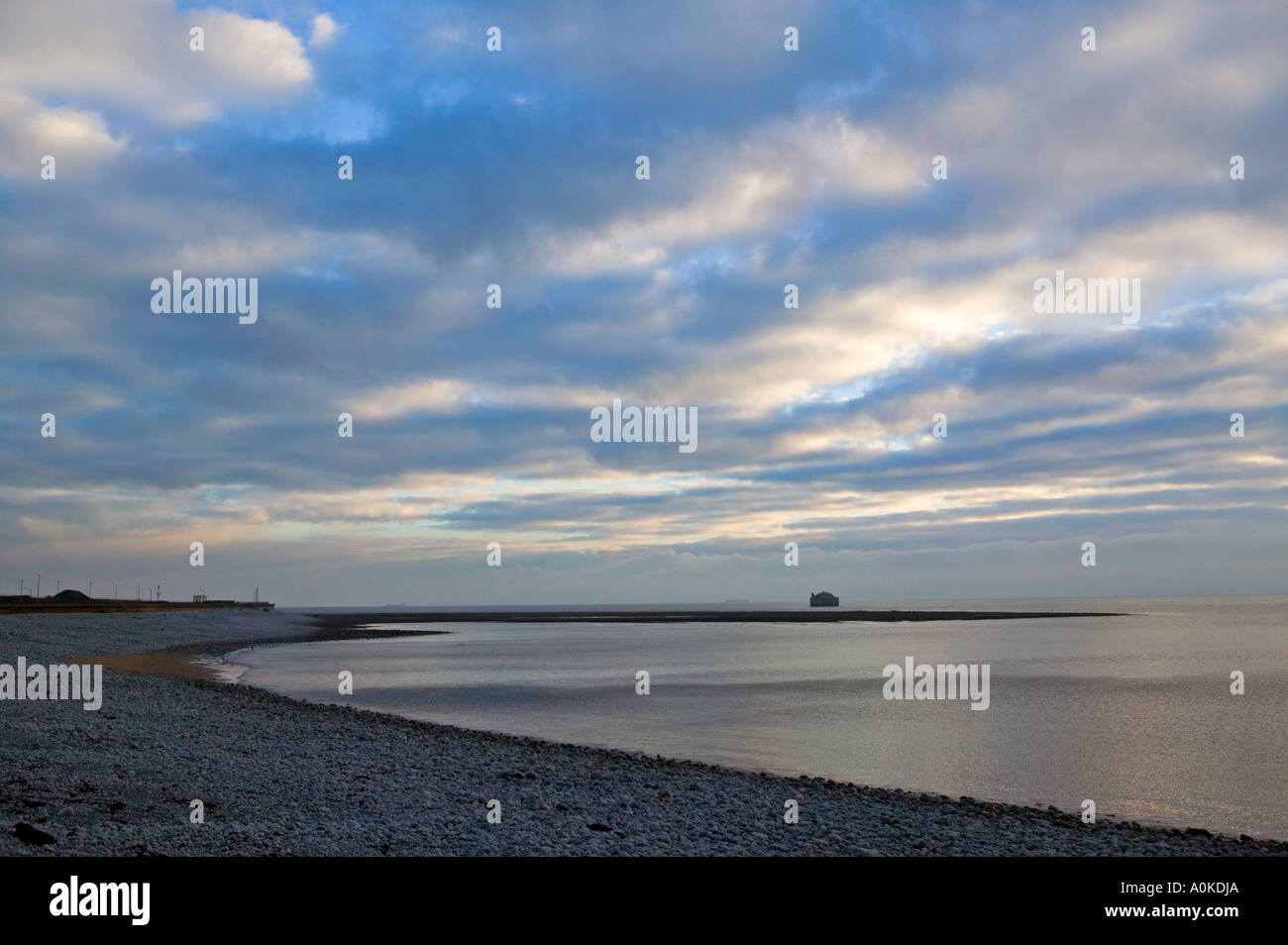 Caisson in Limpert Bay at Aberthaw Power Station at sunset Aberthaw ...