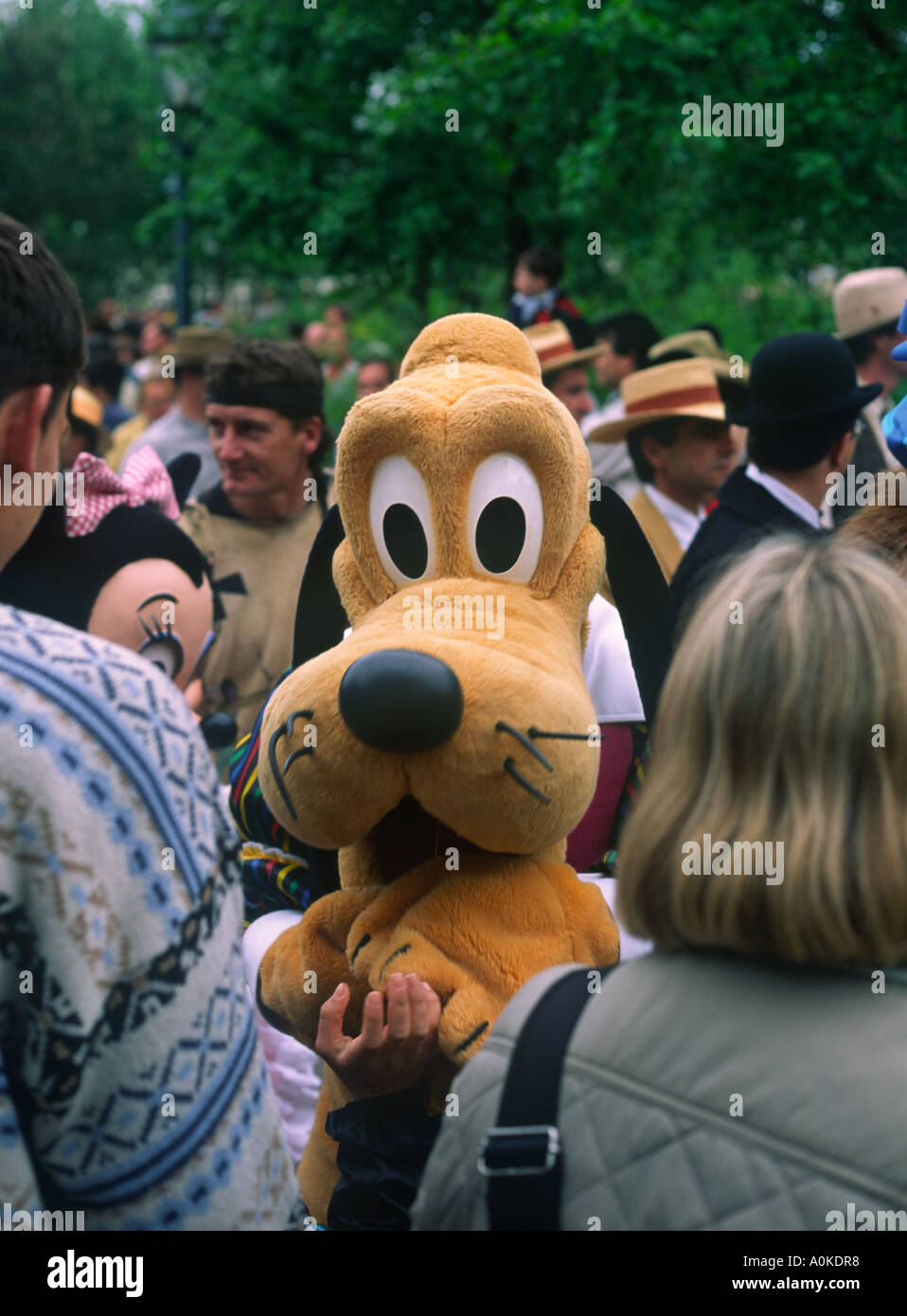 Pluto on parade at Disneyland Paris France Stock Photo - Alamy