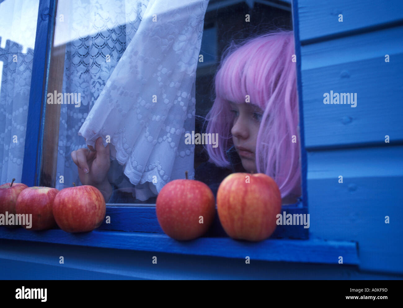 girl at window Stock Photo - Alamy