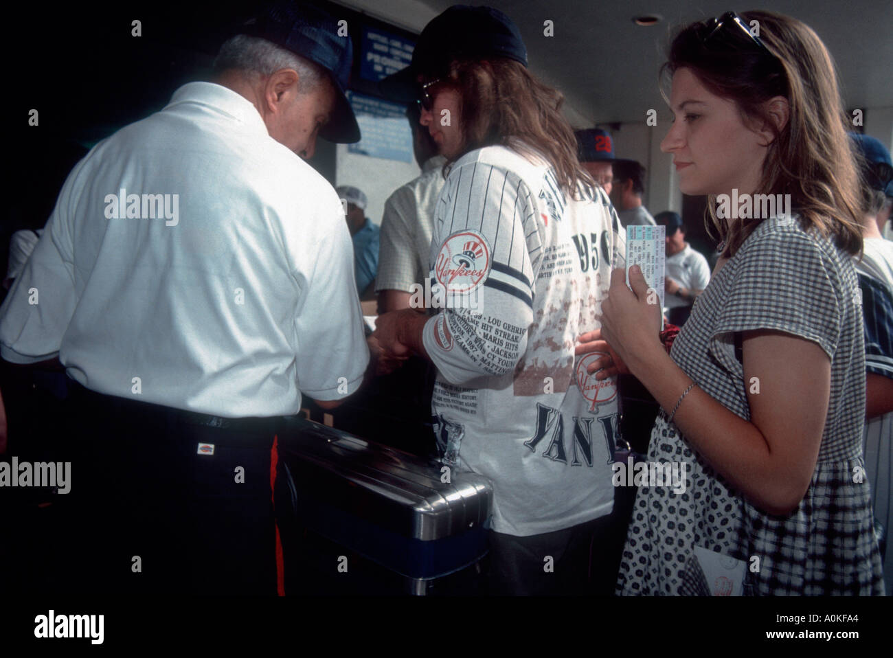 Stadium ticket taker hi-res stock photography and images - Alamy
