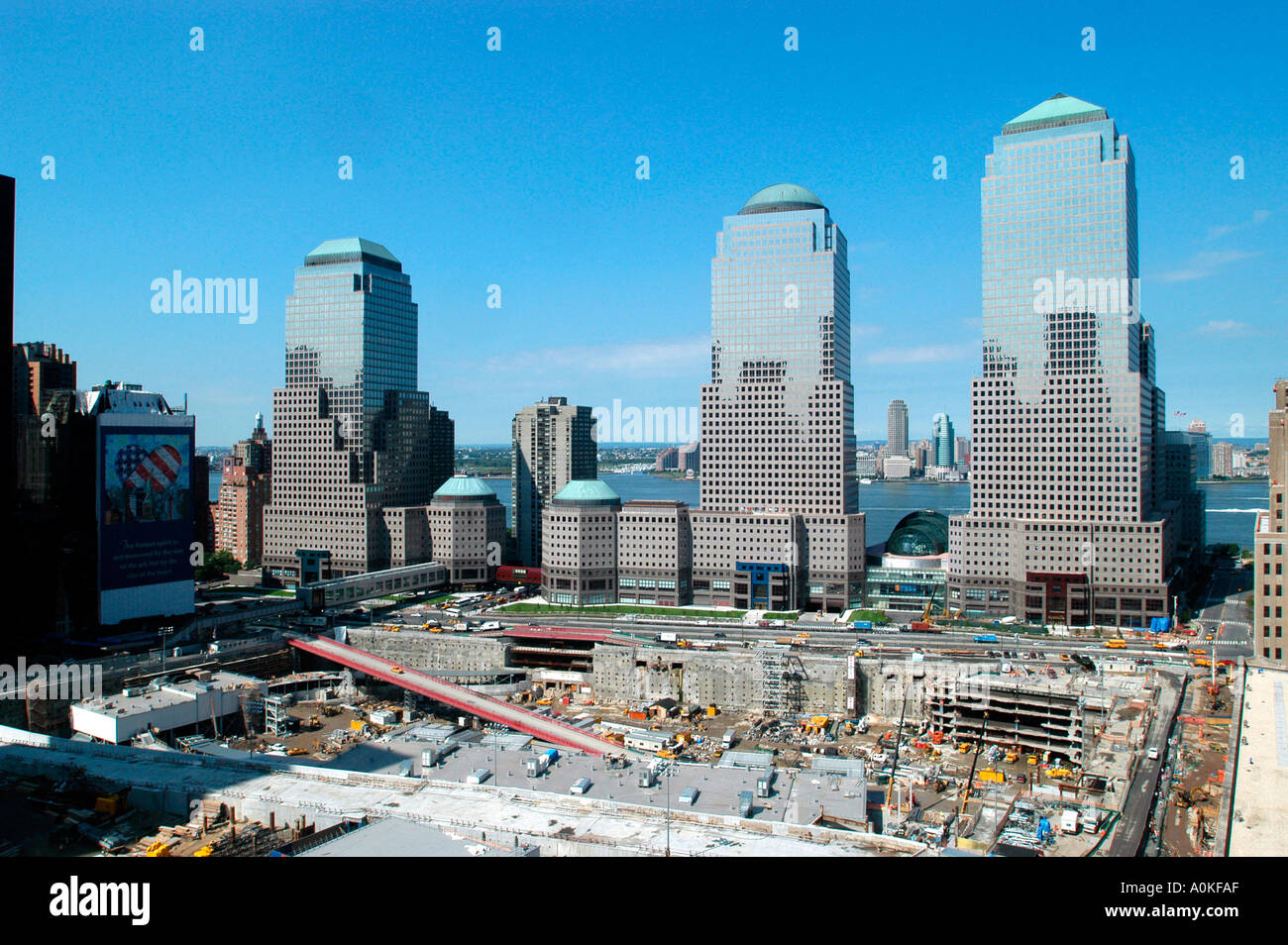 The site of the World Trade Center Ground Zero Stock Photo - Alamy