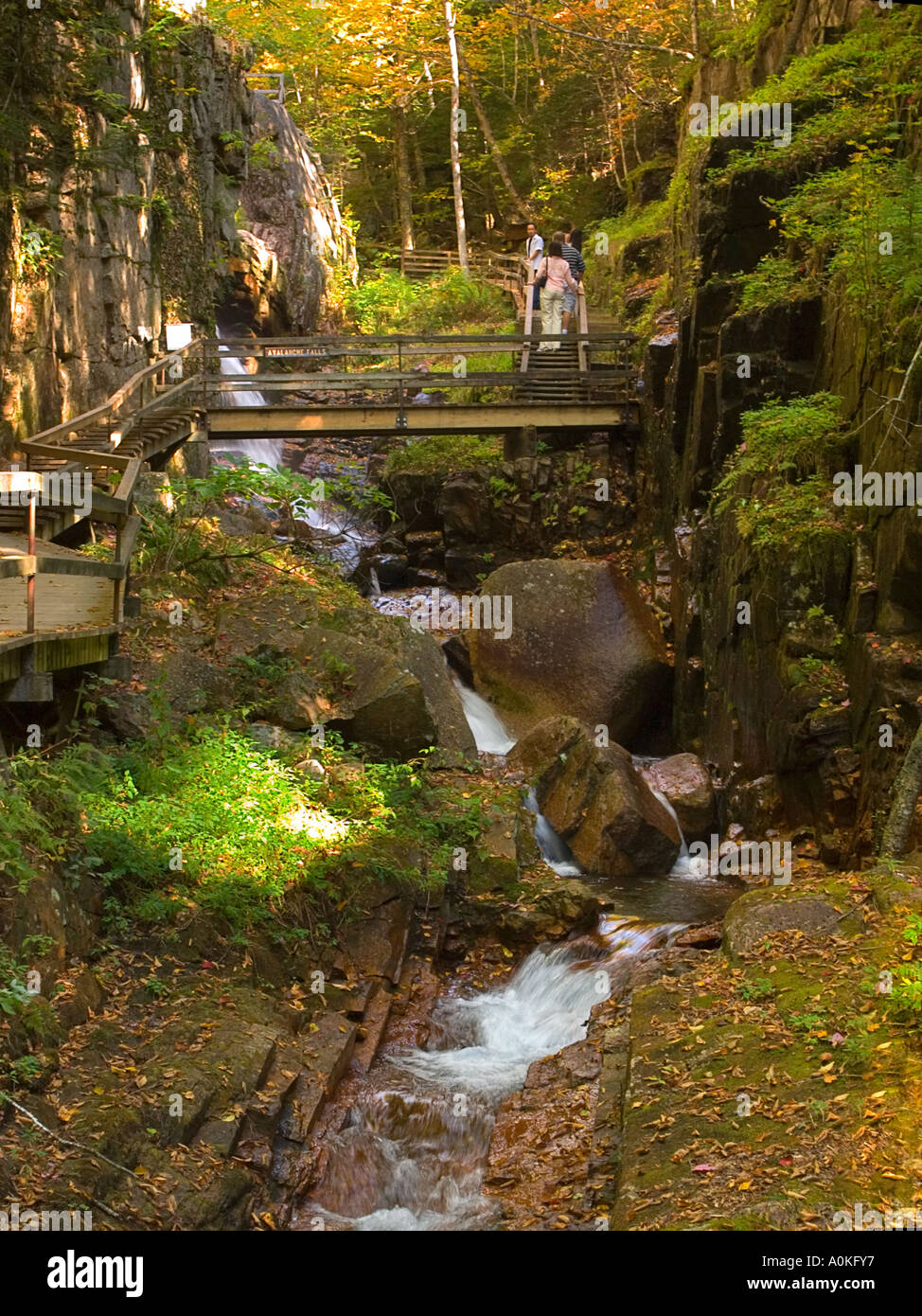 The Flume, Franconia Notch in the White Mountains of New Hampshire ...