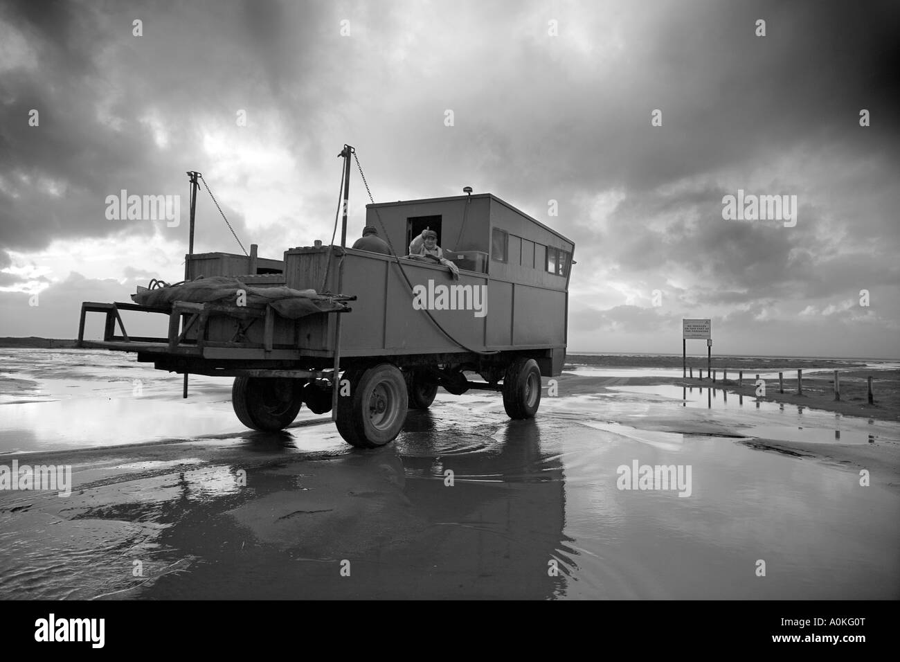 Commercial Seafood Shellfish Shrimp Fishing with modified tractor ...