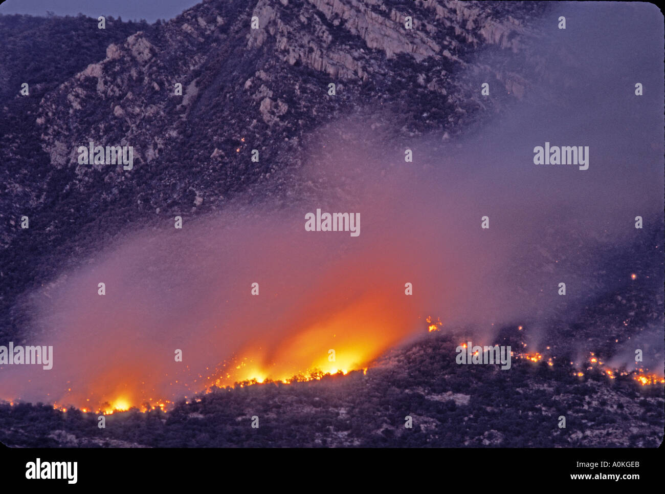 The June 2003 Aspen Fire in the Santa Catalina Mountains north of ...
