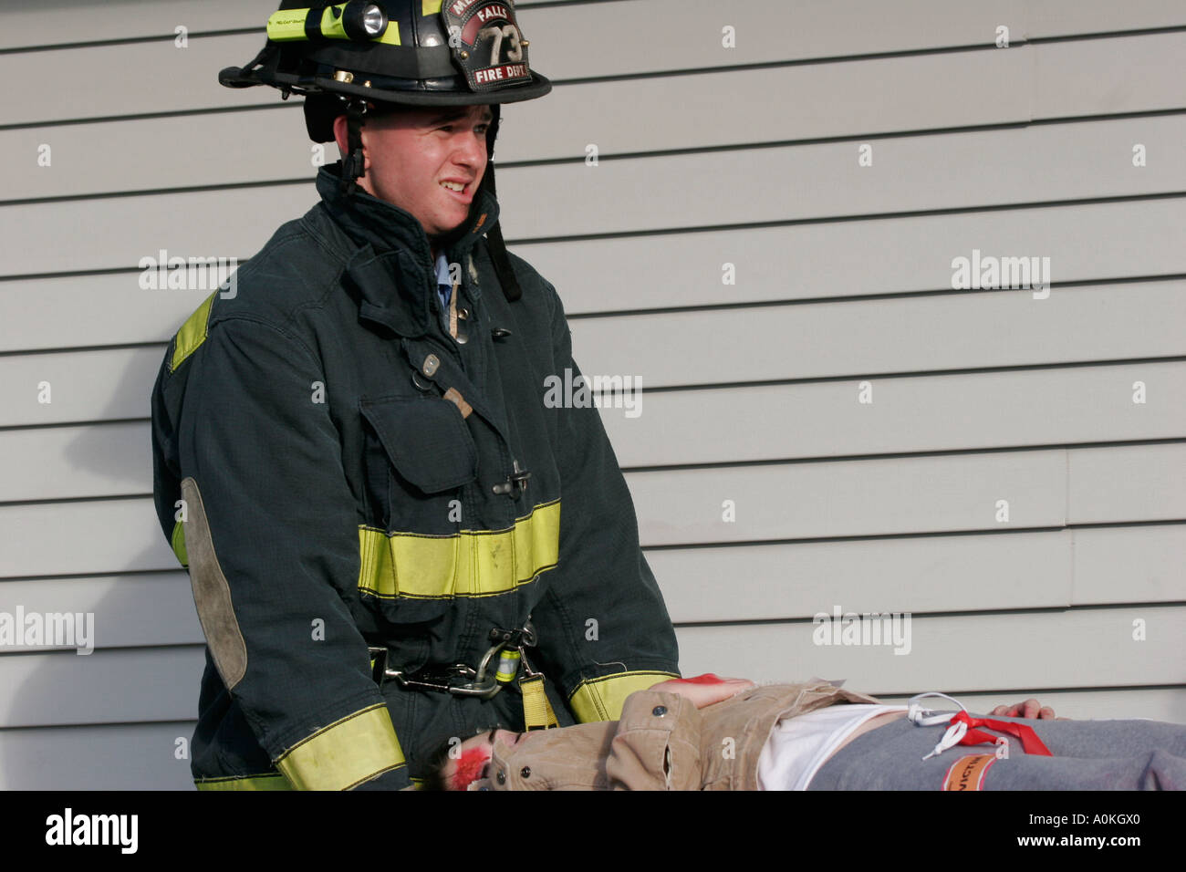 Fireman carry victim hi-res stock photography and images - Alamy