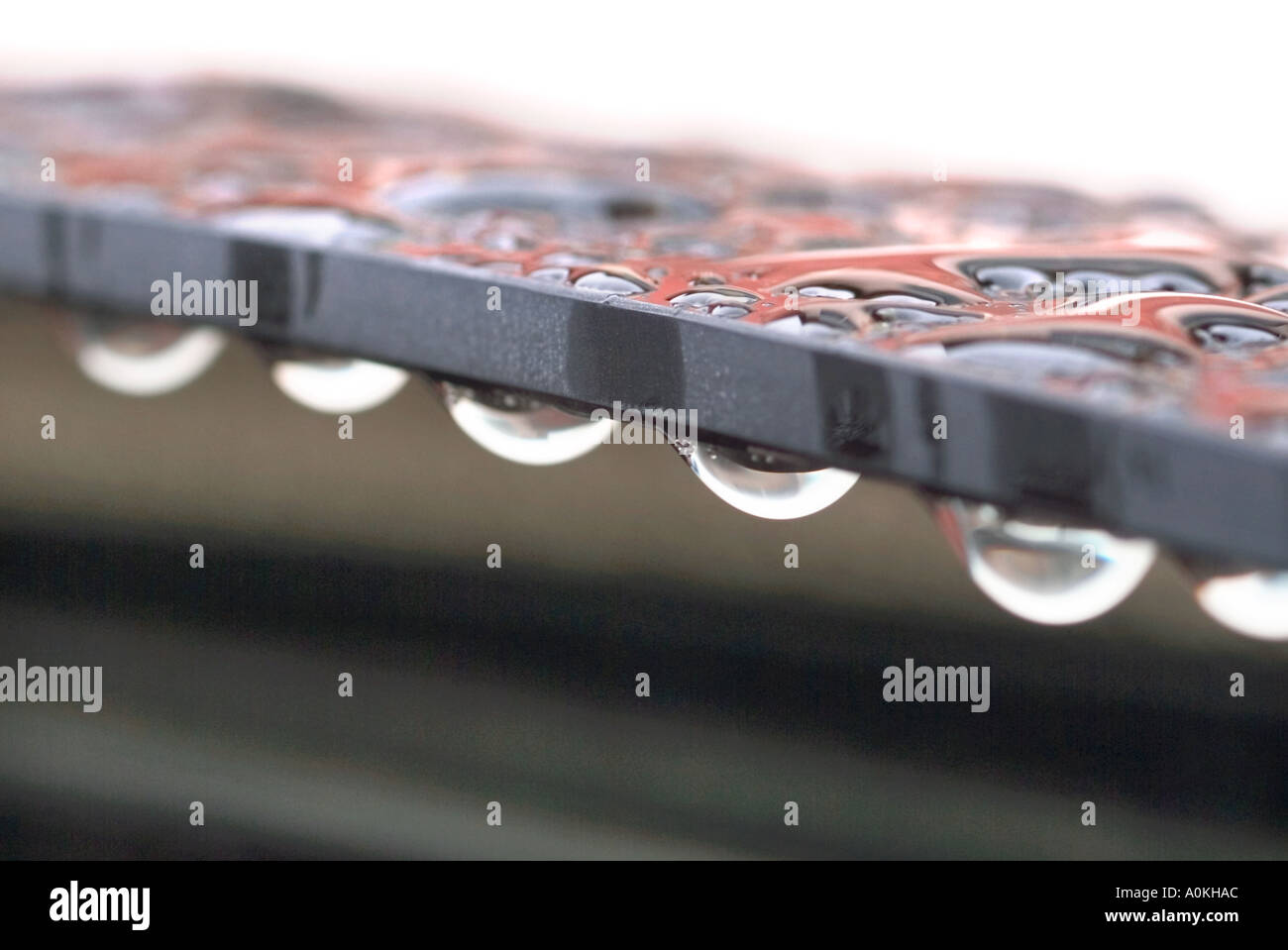 water drops under ledge Stock Photo - Alamy