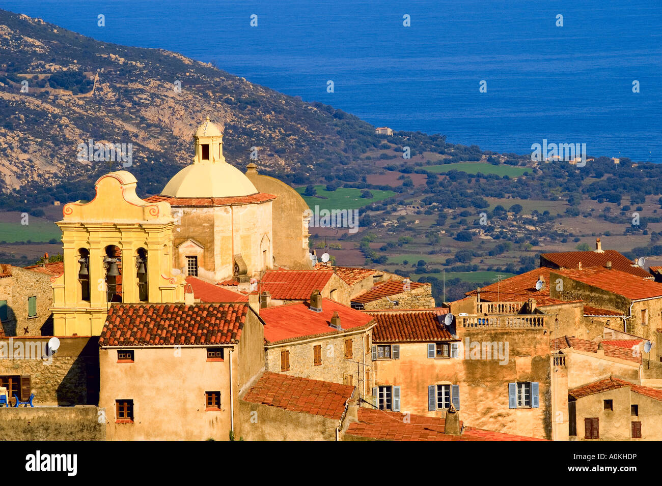 Village pigna in balagne corsica hi-res stock photography and images ...